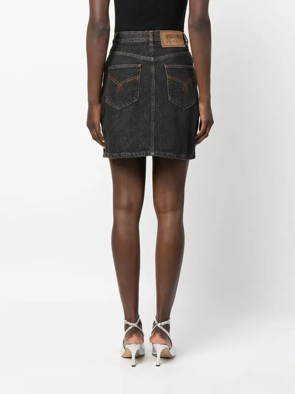 Moschino High-waist Denim Mini Skirt
