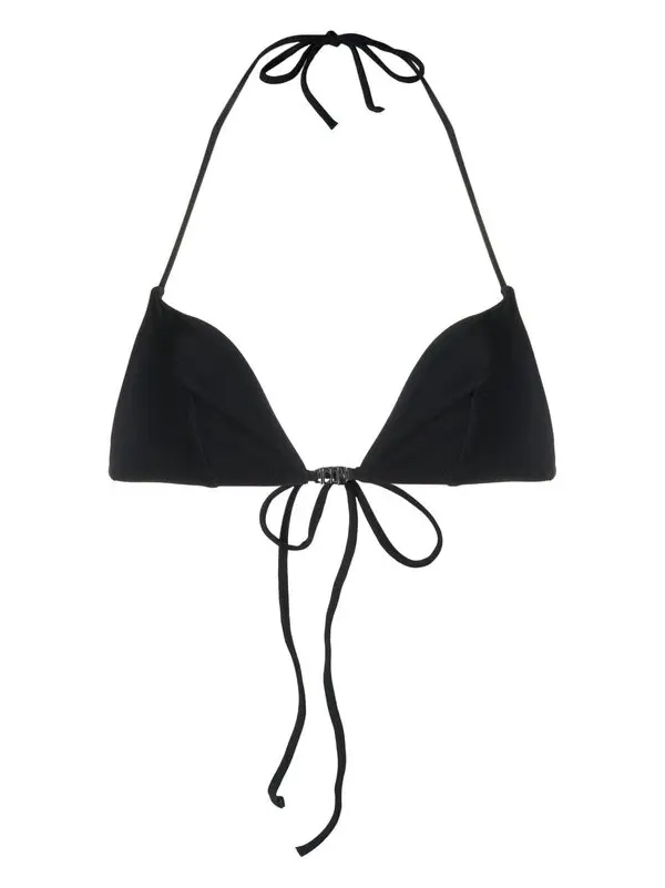 Dsquared2 Be Icon Triangle Bikini Top - Black