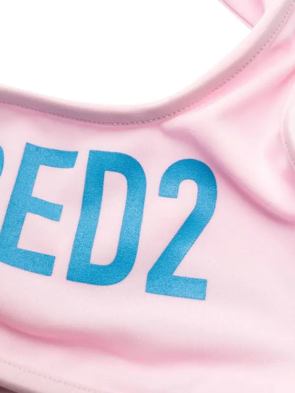 Dsquared2 Technicolor Bandeau-style Bikini Top