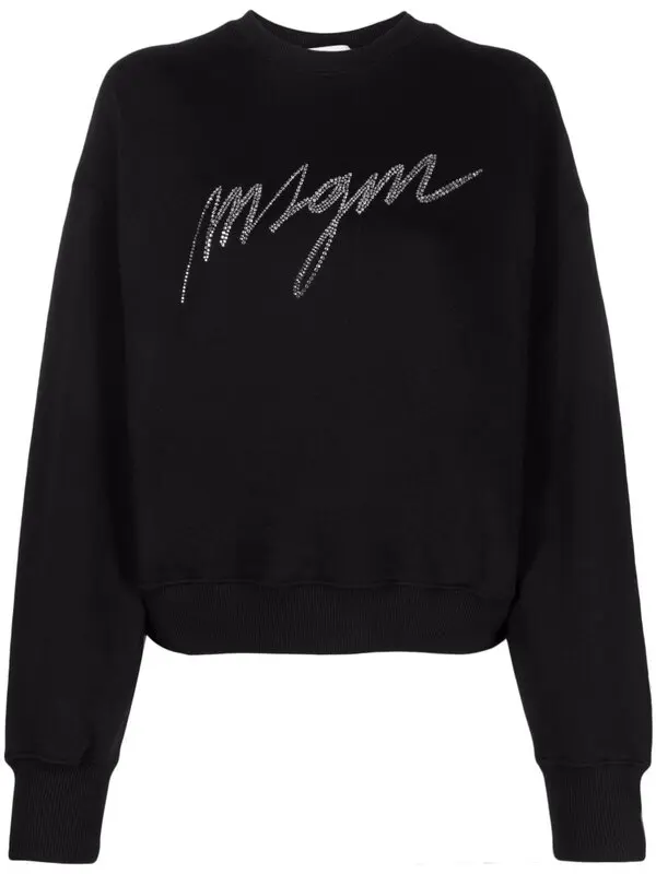 MSGM Rhinestone-embellished Sweatshirt