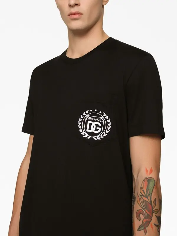 Dolce & Gabbana Embroidered-logo Cotton T-shirt