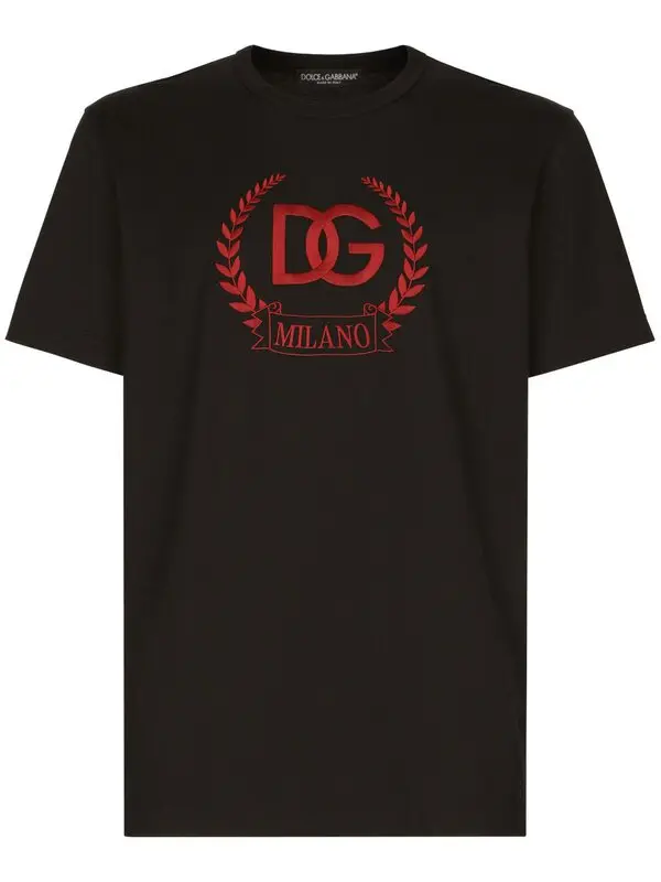 Dolce & Gabbana Embroidered-logo Cotton T-shirt