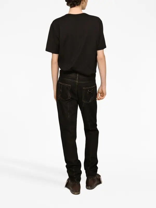 Dolce & Gabbana Embroidered-logo Cotton T-shirt
