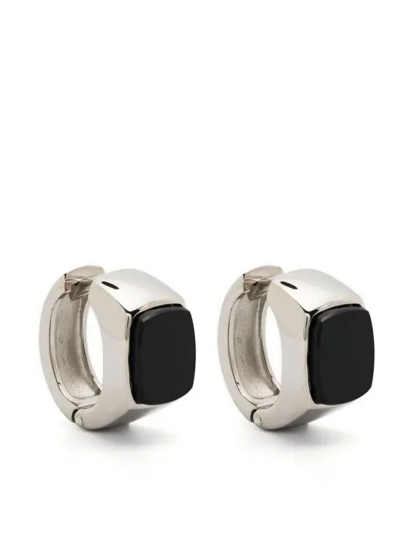 LANVIN Gemstone Cushion Cufflinks - Silver