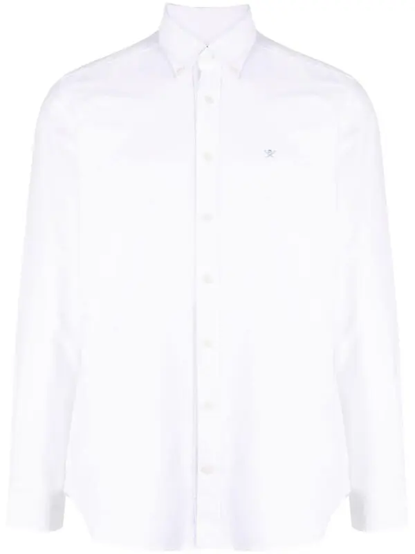 HACKETT Long-sleeve Cotton Shirt - White