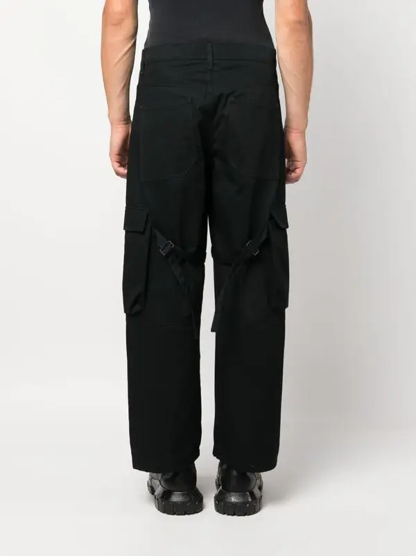 44 LABEL GROUP Logo-patch Cotton Cargo Pants