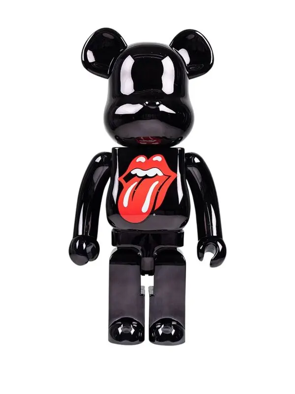 MEDICOM TOY X The Rolling Stones Lips And Tongue Be@rbrick 1000% Figure - Black