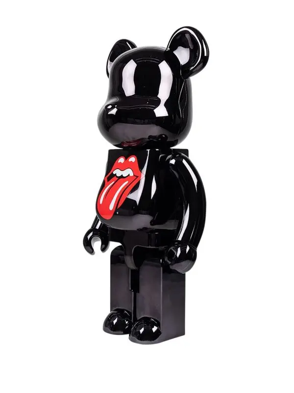 MEDICOM TOY X The Rolling Stones Lips And Tongue Be@rbrick 1000% Figure - Black