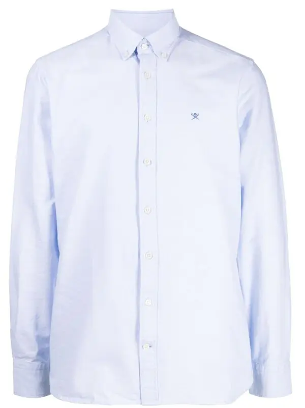 HACKETT LONDON Logo-embroidered Cotton Shirt