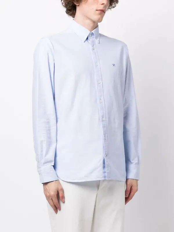 HACKETT LONDON Logo-embroidered Cotton Shirt