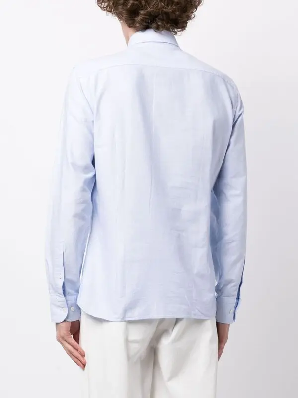 HACKETT LONDON Logo-embroidered Cotton Shirt