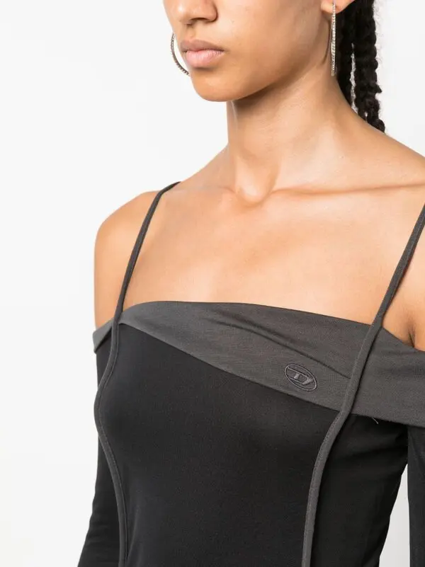 DIESEL® D-rappy Logo-embroidered Minidress