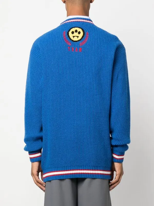 BARROW Intarsia-knit V-neck Jumper