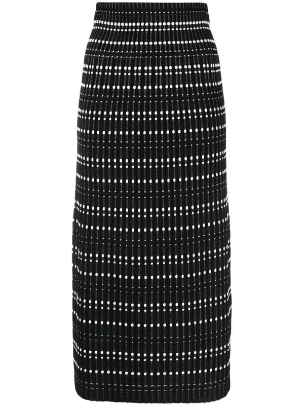Alexander McQueen Fitted Midi Skirt