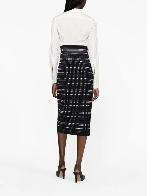 Alexander McQueen Fitted Midi Skirt