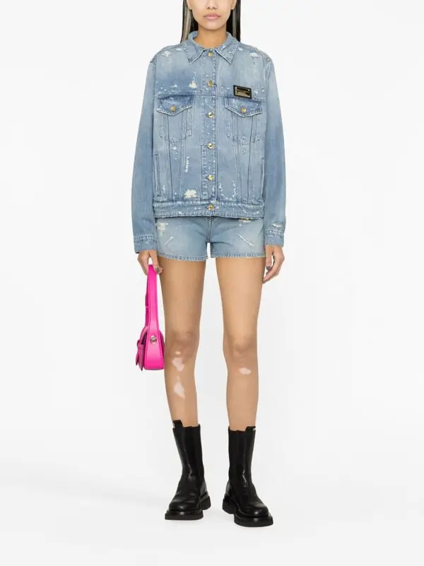 Dolce & Gabbana High-waisted Denim Shorts