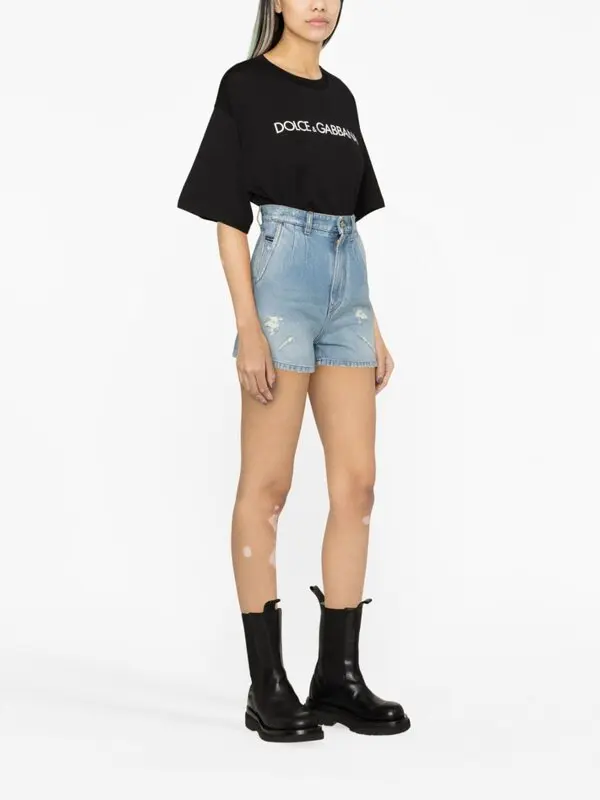 Dolce & Gabbana High-waisted Denim Shorts