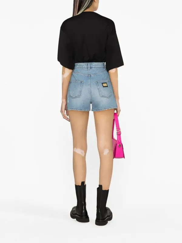 Dolce & Gabbana High-waisted Denim Shorts