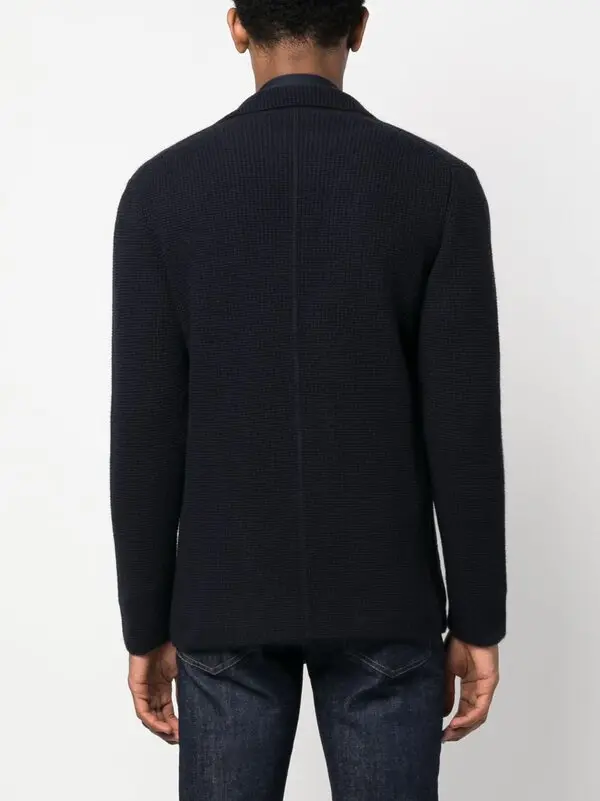Brioni Waffle-knit Button-up Cardigan