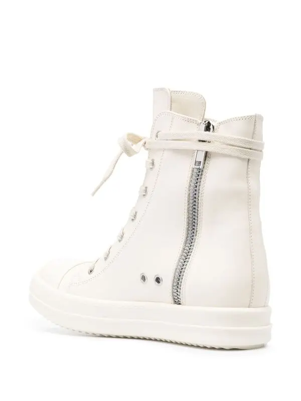 Rick Owens Edfu Leather Ankle Boots - Neutrals