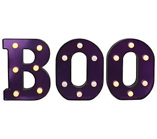 NORTHLIGHT 6.5' Led Lighted 'boo' Halloween Ma Quee Sign - One-color