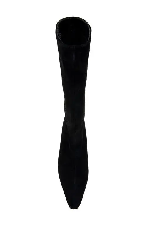 KENNETH COLE Meryl Pointed Toe Boots - Black Suede