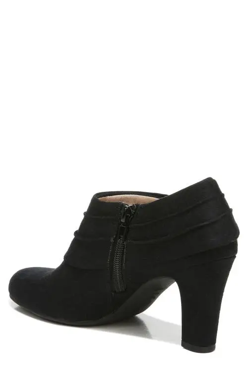 LIFESTRIDE Corie Ruched Block Heel Bootie