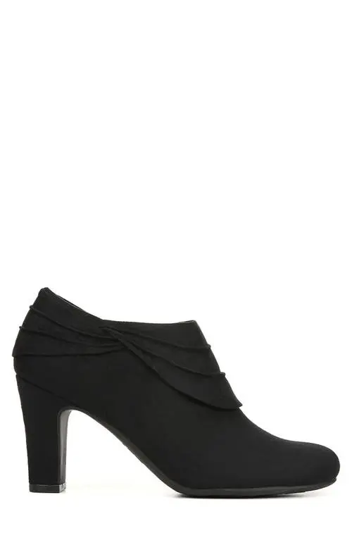 LIFESTRIDE Corie Ruched Block Heel Bootie