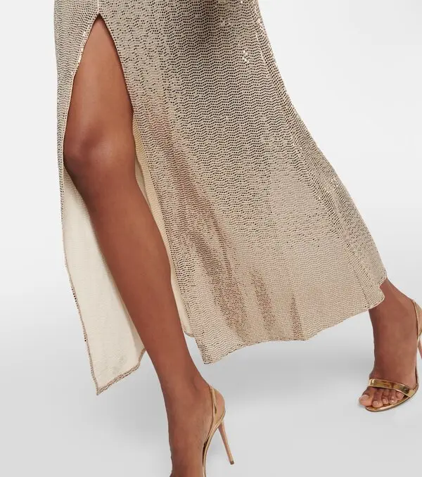 fergie gold dress Badgley Mischka Fergie main image 0