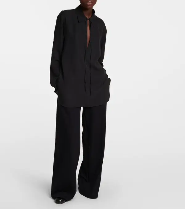 THE ROW Bariem Wide-leg Jersey Pants