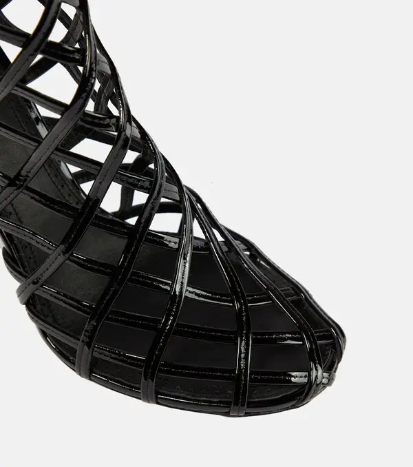 Alaïa Leather Wedge Ankle Boots