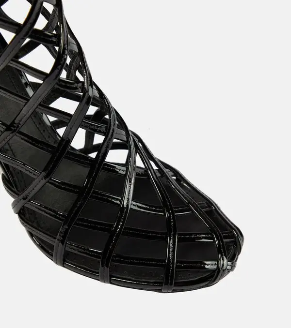Alaïa Leather Wedge Ankle Boots