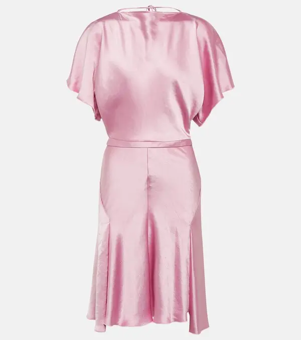 Victoria Beckham Draped Satin Minidress