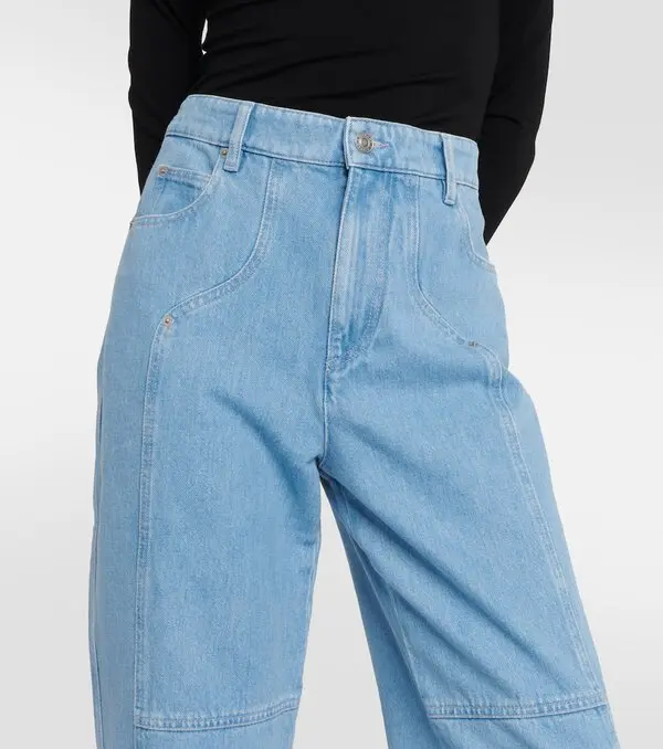 MARANT ETOILE Valeria Mid-rise Straight Jeans