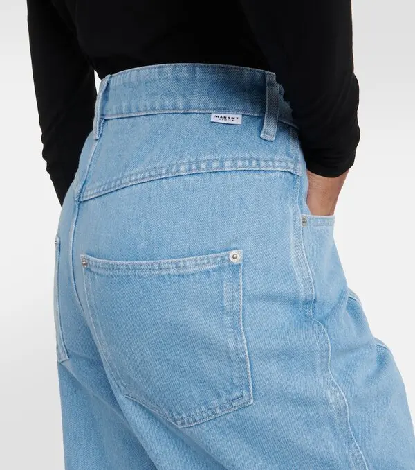 MARANT ETOILE Valeria Mid-rise Straight Jeans