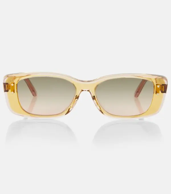 Dior Rectangular Sunglasses - Yellow