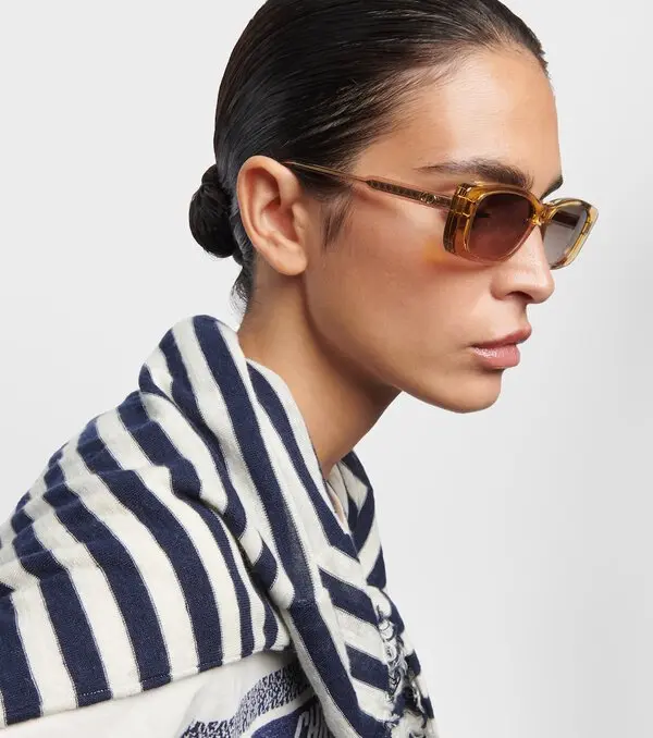 Dior Rectangular Sunglasses - Yellow