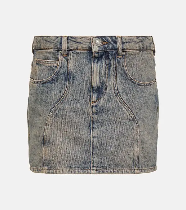 MARANT ETOILE Vesna" Denim Mini Skirt - Blue