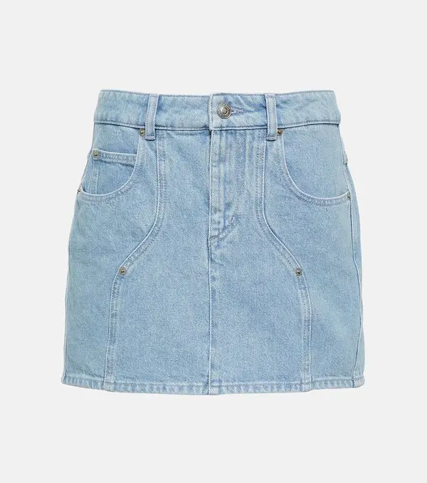 MARANT ETOILE Vesna Denim Miniskirt - Blue