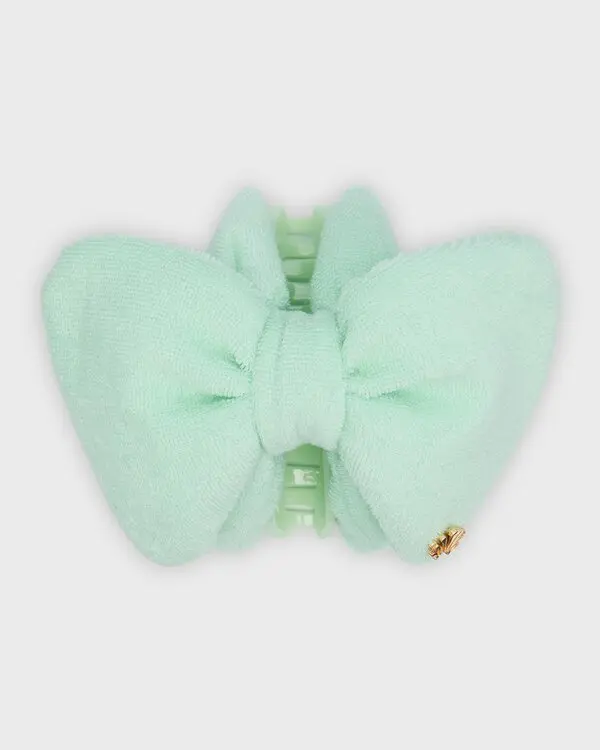 LELE SADOUGHI Simone Terry Cloth Claw Clip - Shell Pink Lele Sadoughi Large Crystal Claw Clip | Shopbop main image 2