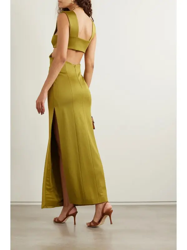 Galvan Beverly Knitted Maxi Dress