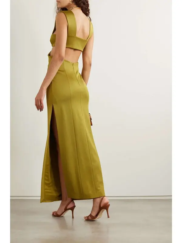 Galvan Beverly Knitted Maxi Dress