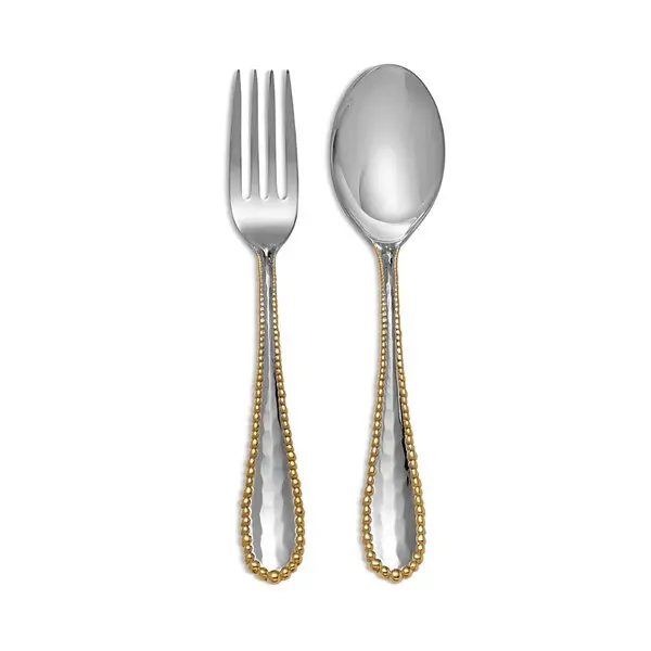 Michael Aram Molten Gold Serving Set - Silver/gold