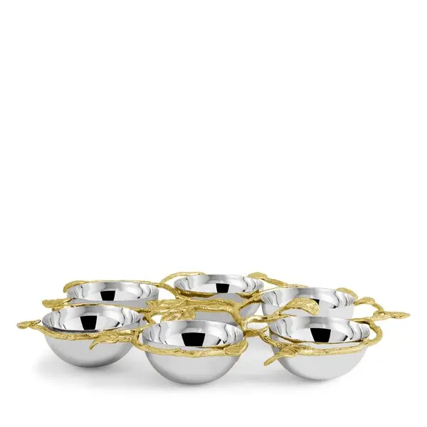 Michael Aram Botanical Leaf Gold Seder Plate