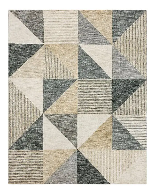DREW & JONATHAN HOME Bowen Oblique Area Rug, 5'3 X 7'10 - Tan/blue