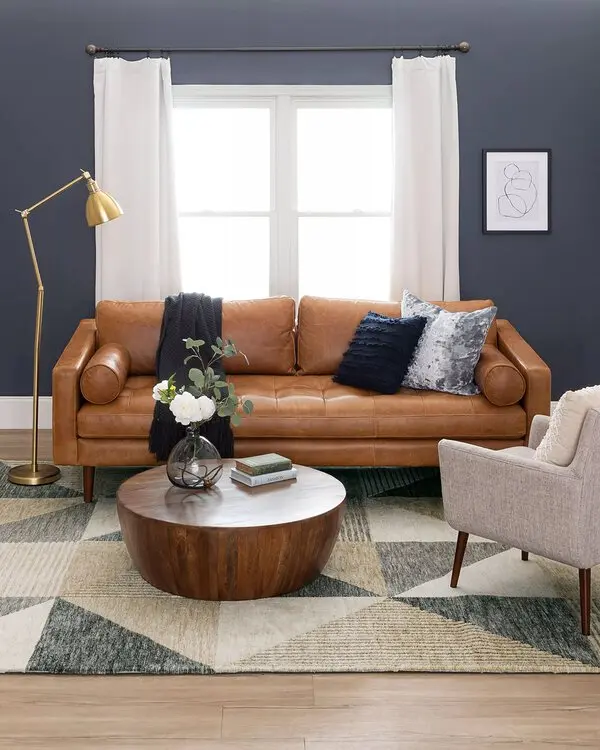 DREW & JONATHAN HOME Bowen Oblique Area Rug, 8' X 10 - Tan/blue