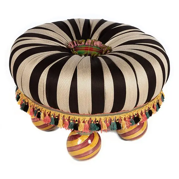 MACKENZIE-CHILDS On Wall Street Tuffet - Multi