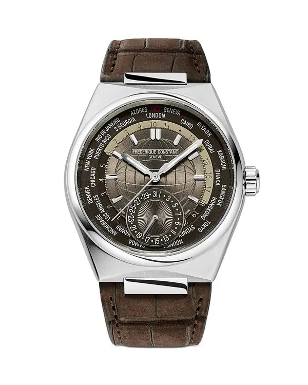 FREDERIQUE CONSTANT Highlife Worldtimer Watch - Brown