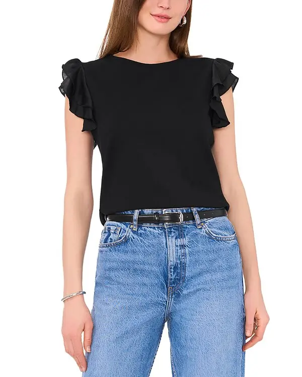 Vince Camuto Tiered Ruffle Sleeve Tee