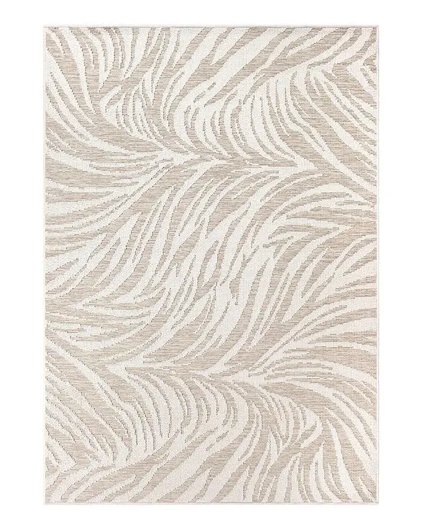 ORIAN Knitweave Indoor/outdoor Milawi Area Rug, 5'3 X 7'6 - Driftwood/beige